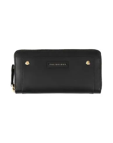 THE BRIDGE Wallet Camel Cow Leather - Black