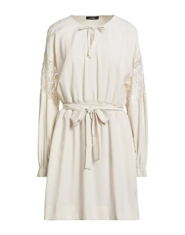 TWINSET Mini Dress With Lace Trims