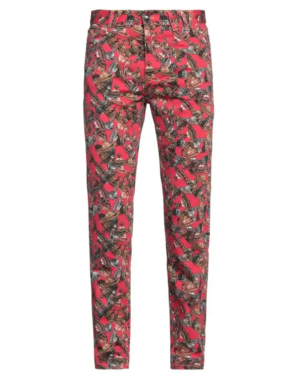 VIVIENNE WESTWOOD Straight-leg Printed Jeans - Red