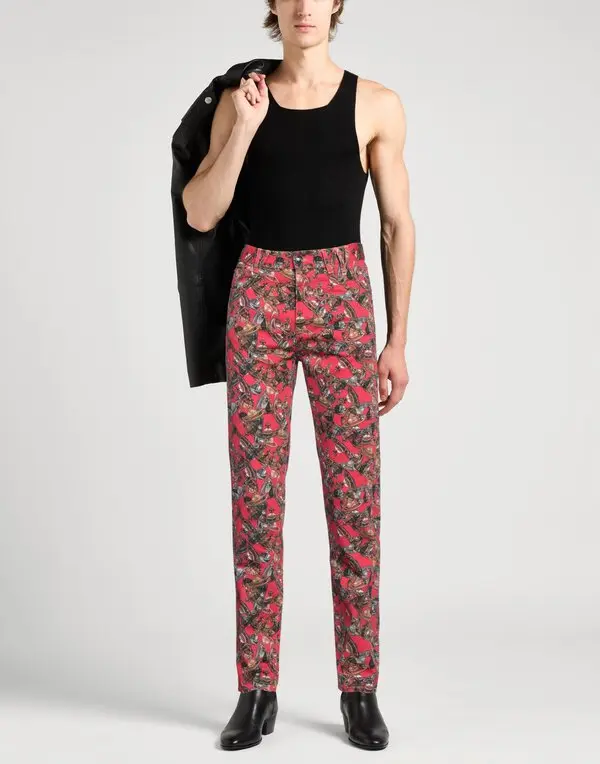 VIVIENNE WESTWOOD Straight-leg Printed Jeans - Red
