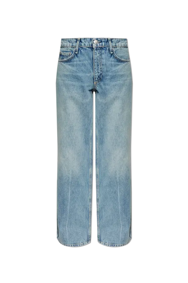 Rag & Bone Straight-leg Denim Jeans - Light Blue