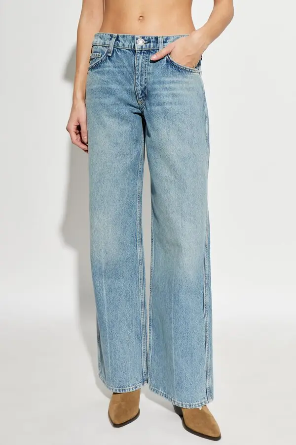 Rag & Bone Straight-leg Denim Jeans - Light Blue