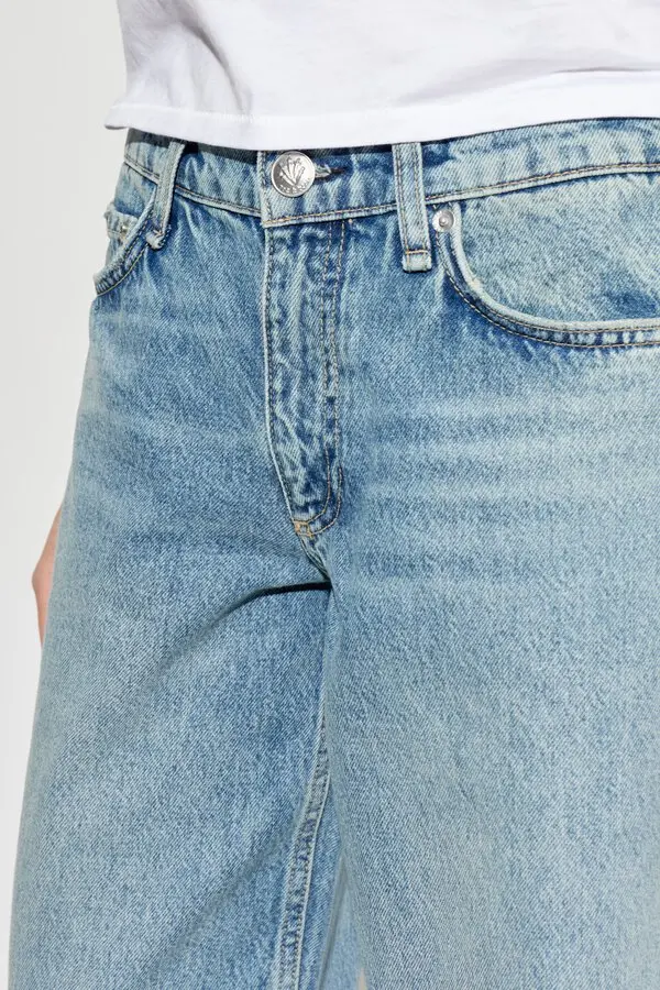 Rag & Bone Straight-leg Denim Jeans - Light Blue