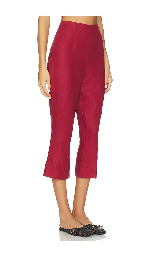 Faithfull The Brand Valeria Capri Pant - Wine