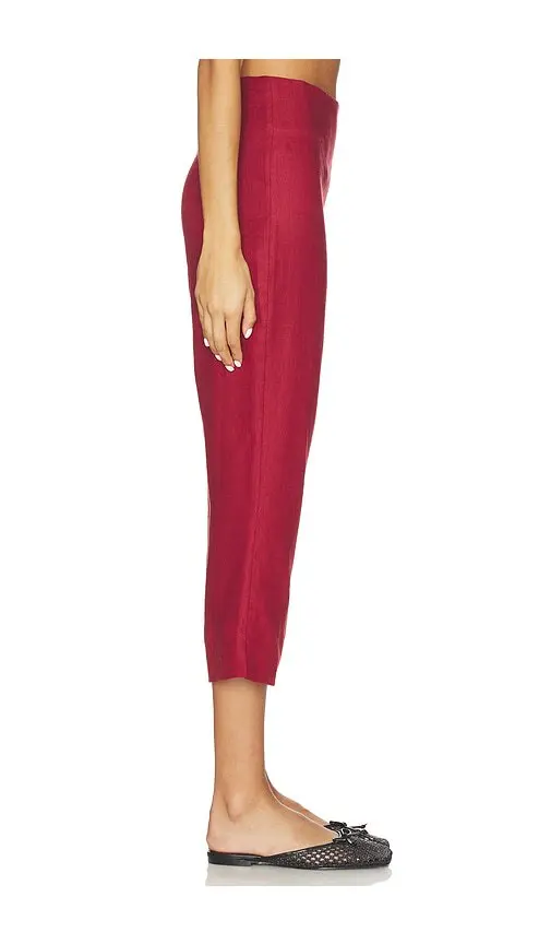 Faithfull The Brand Valeria Capri Pant - Wine