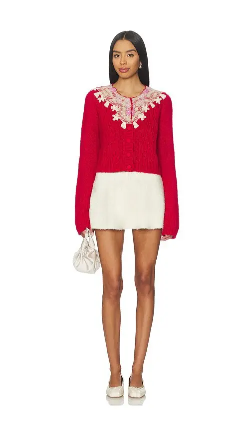 Free People Pixie Cardigan - Red