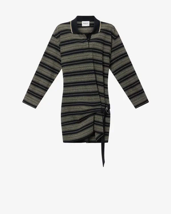 MARANT ETOILE Isea Dress - Black/ecru