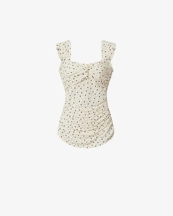 Isabel Marant Étoile Gemina Polka Dot Top - Ecru/black