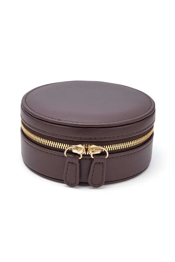 Lagos Accessories Circle Travel Jewelry Case - Natural