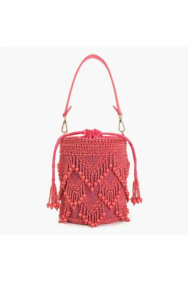 Yumi Kim Rose Eden Beaded Bucket Bag