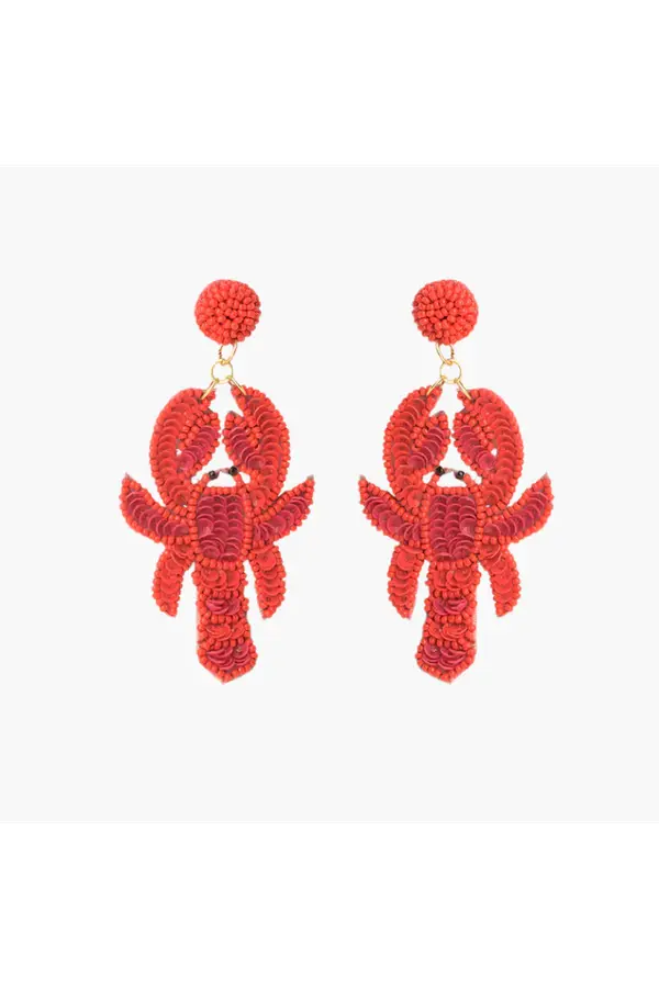 Yumi Kim Scorpion Drop Earrings - Red