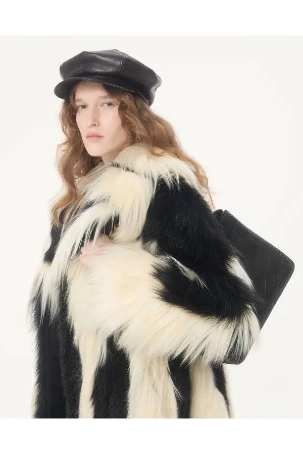 Valentino Garavani Shearling Coat - Black