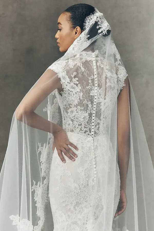 PRONOVIAS X Weddings Eika Lace Cathedral Veil