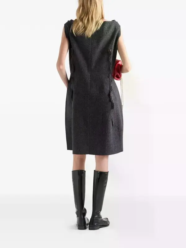 Prada Shetland Wool Mini Dress