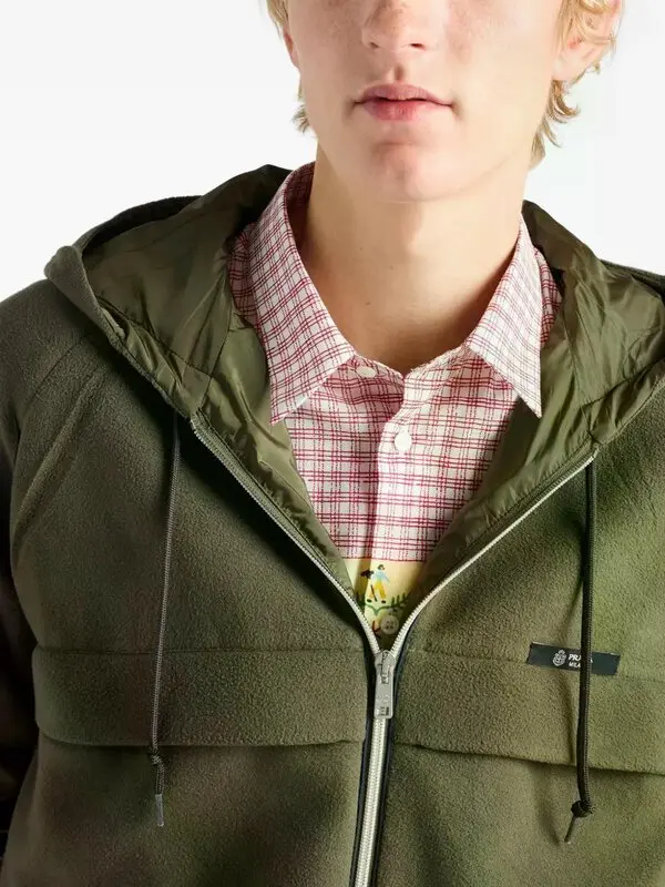 Prada Hooded Raglan-sleeve Jacket - Green