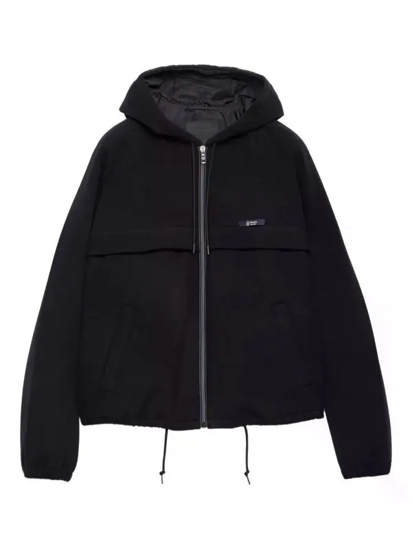 Prada Raglan-sleeve Hooded Jacket - Black