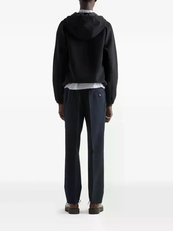 Prada Raglan-sleeve Hooded Jacket - Black