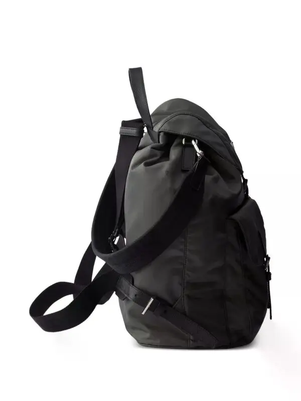 Prada Logo-detail Backpack - Grey
