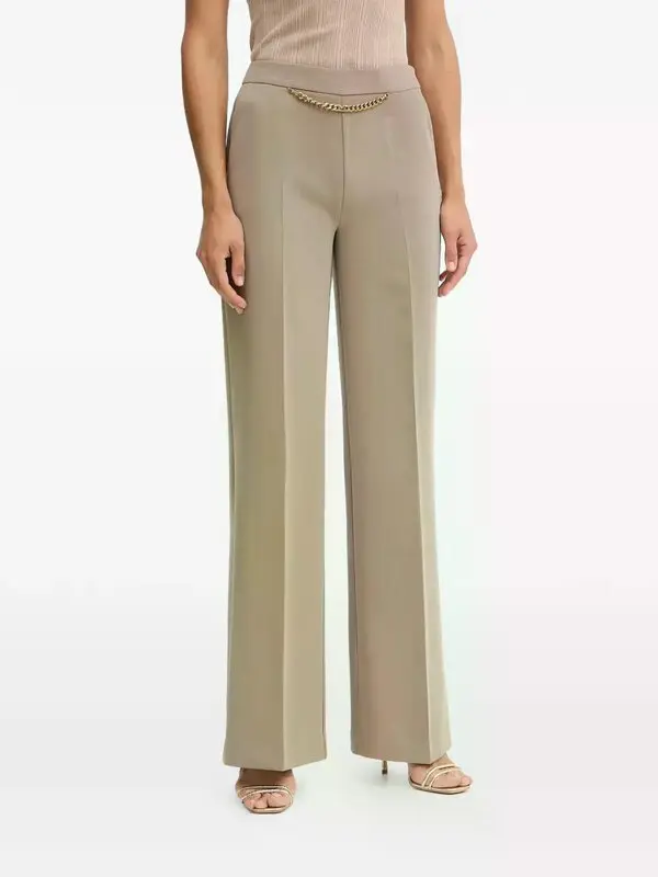 MARCIANO Chain-detail Trousers - Neutrals