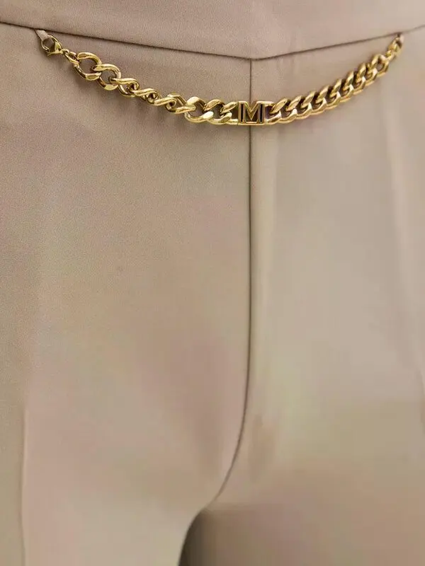 MARCIANO Chain-detail Trousers - Neutrals