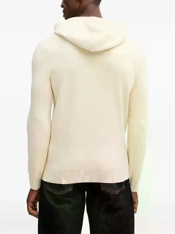 Guess Logo-lettering Hoodie - Neutrals