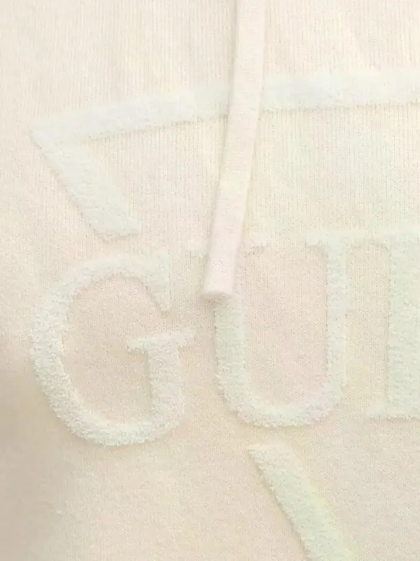 Guess Logo-lettering Hoodie - Neutrals