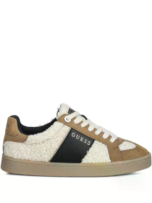 Guess Faux Fur Sneakers - Neutrals