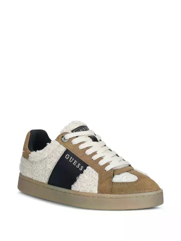 Guess Faux Fur Sneakers - Neutrals