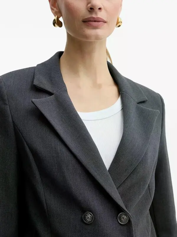 Guess Button Detailed Double-breasted Blazer