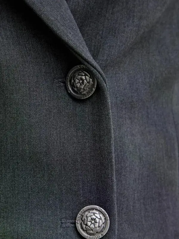 Guess Button Detailed Double-breasted Blazer