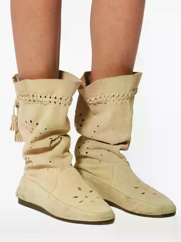 Isabel Marant Étoile Welky Suede Boots - Neutrals