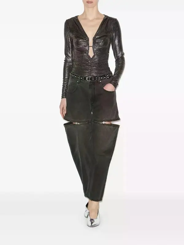 MARANT ETOILE Buffy Metallic-effect Blouse