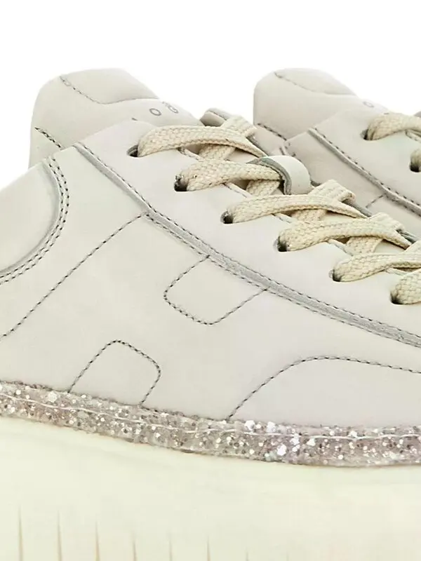 Hogan Glitter-trim Platform Sneakers