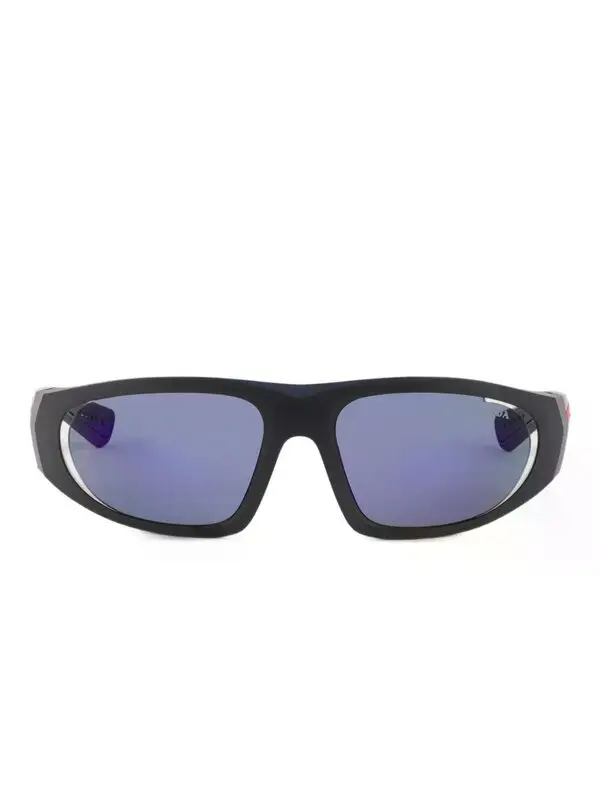 Prada Linea Rossa Rectangle-frame Sunglasses - Black