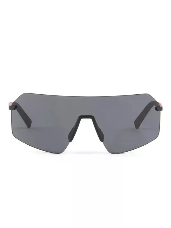 Prada Linea Rossa Metal-frame Sunglasses - Grey