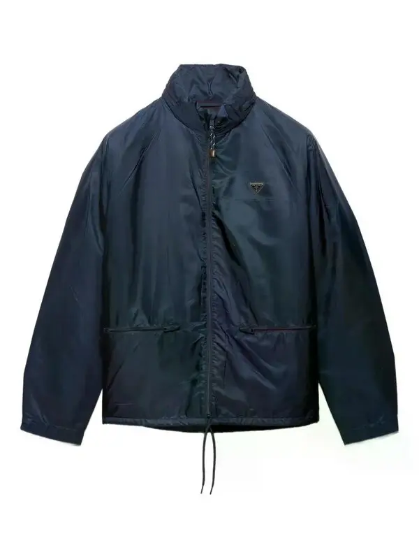 Prada Raglan Jacket With Removable Hood - Blue