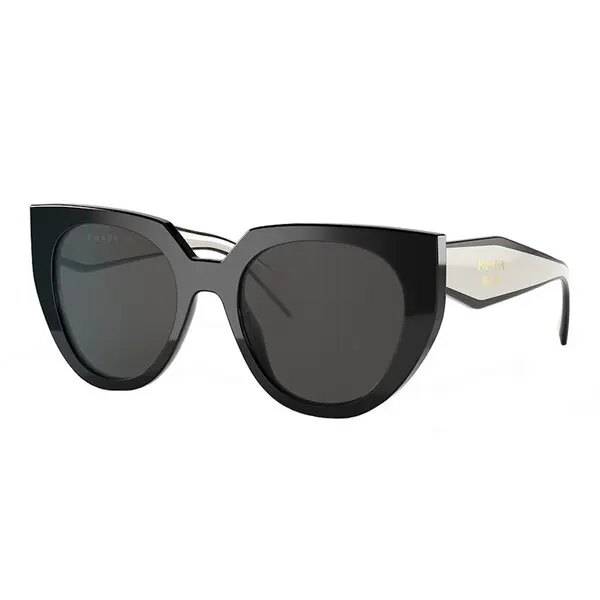 Prada Cat Eye Sunglasses - Black/talc (pr_14ws_09q5s0_52mm)