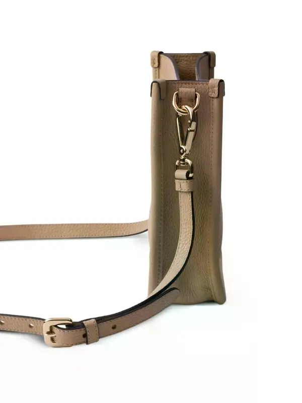 Prada Mini Leather Shoulder Bag - Neutrals