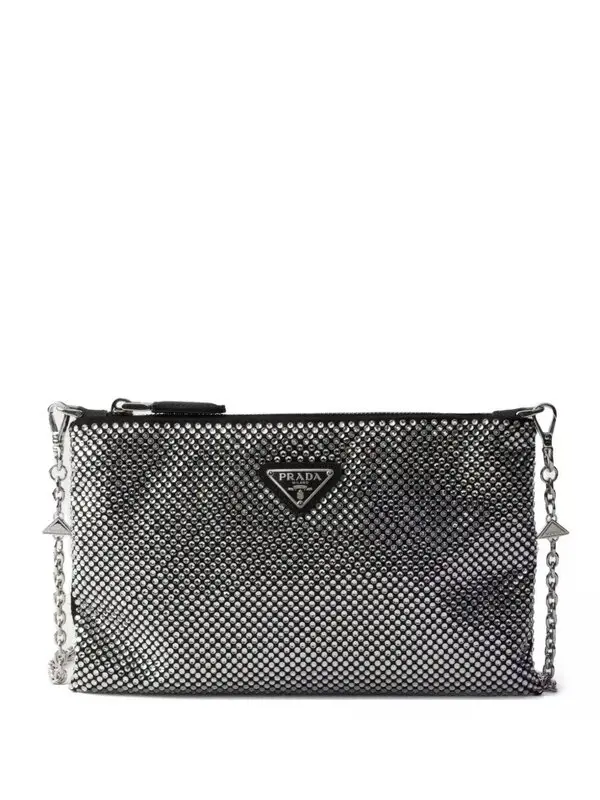 Prada Mini Crystal-studded Cross Body Bag