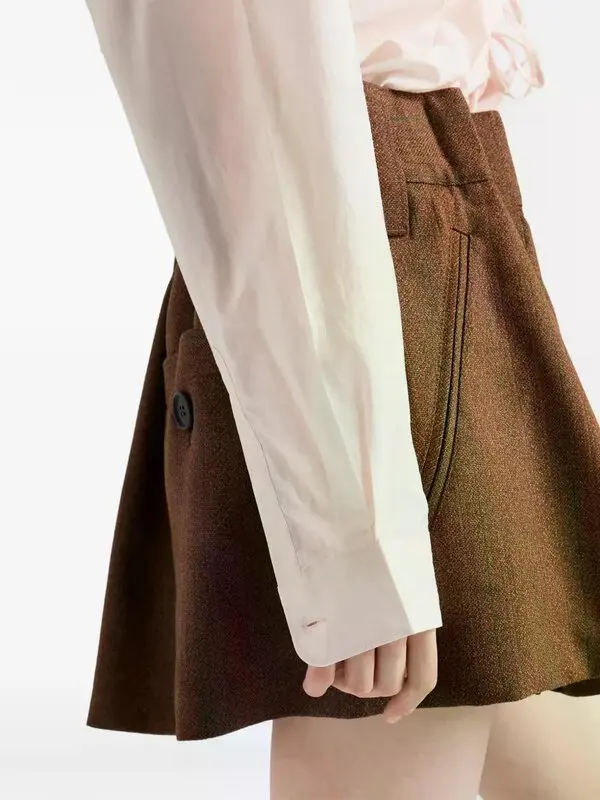 Prada Mini Skirt With Elastic Waistband