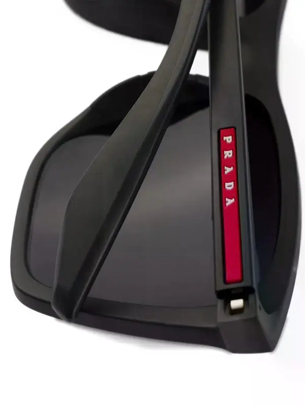 Prada Linea Rossa Square-frame Sunglasses - Black