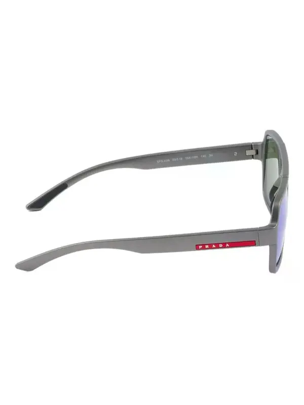 Prada Linea Rossa Rectangle-frame Sunglasses - Grey