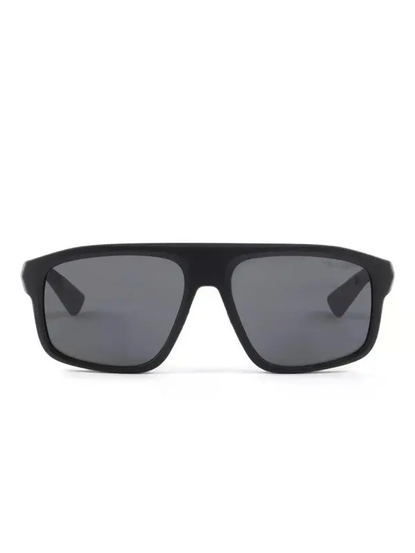 Prada Linea Rossa Rectangle-frame Sunglasses - Black