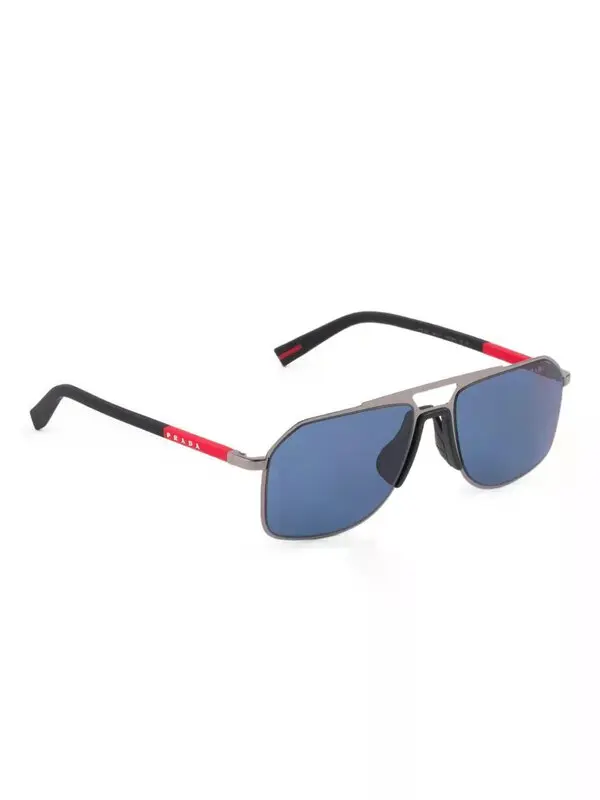 Prada Linea Rossa Pilot Sunglasses - Silver