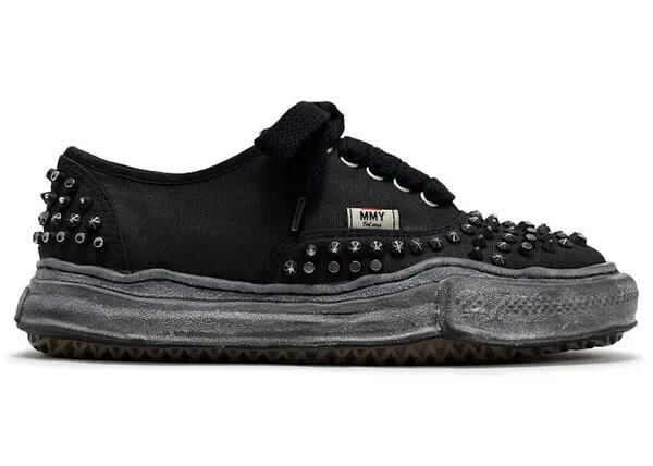 Mihara Yasuhiro Baker Og Sole Studded Canvas Low Sneakers - Black
