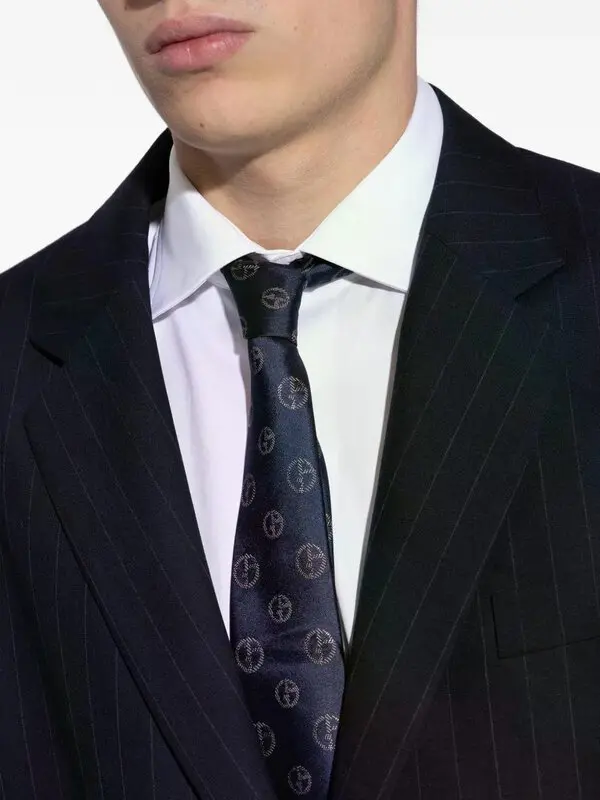 Giorgio Armani Patterned Silk Neck Tie