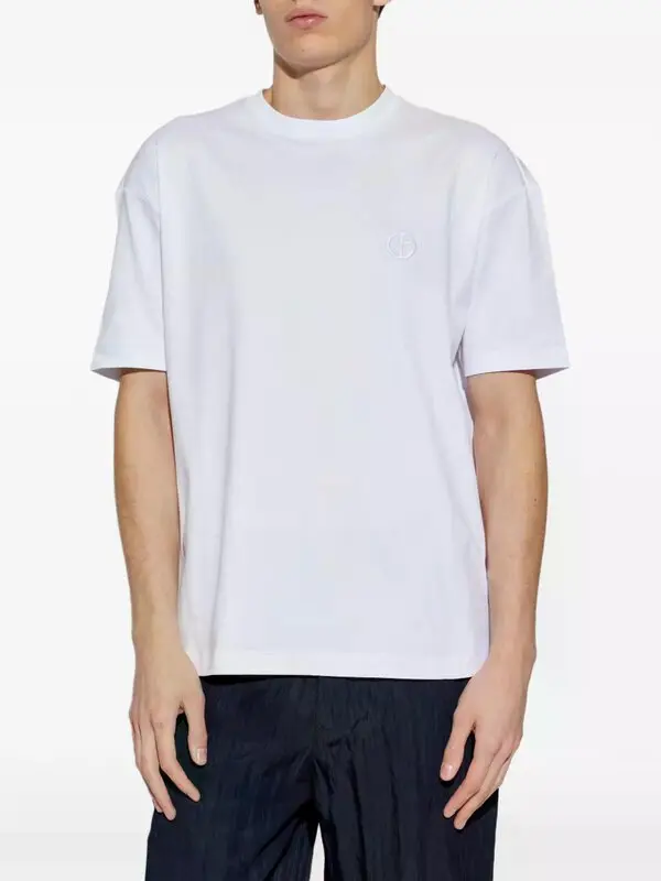 Giorgio Armani Embroidered Crew-neck T-shirt