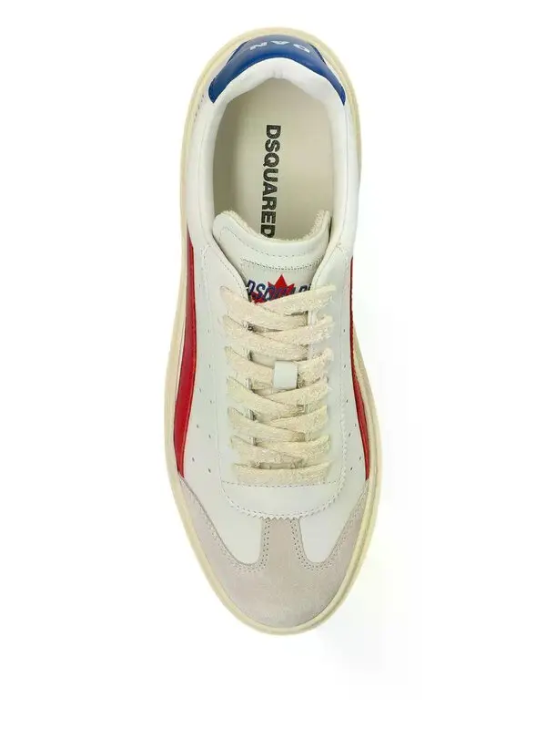 Dsquared2 Leather Sneakers With Logo Detail - White