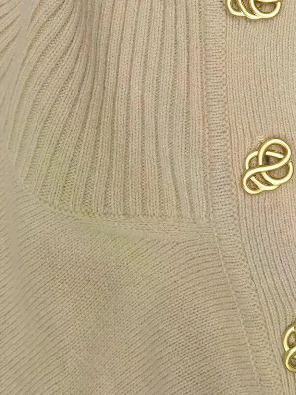 BY MALENE BIRGER Wool Roll Neck Sweater With Button Detailing