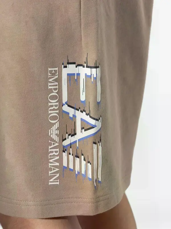 EA7 Logo Track Shorts